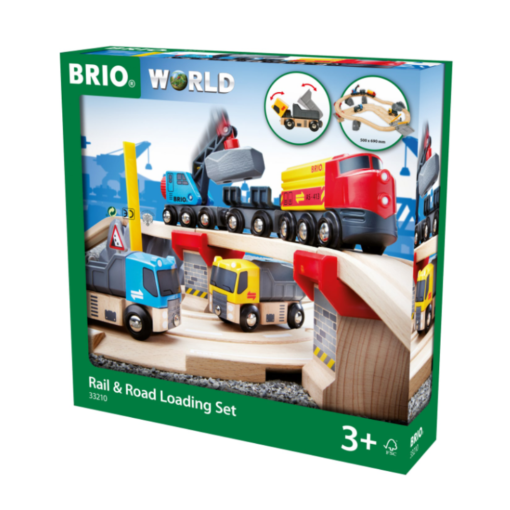 BRIO Rail & Road Loading Set 32 pieces – JOY BABY