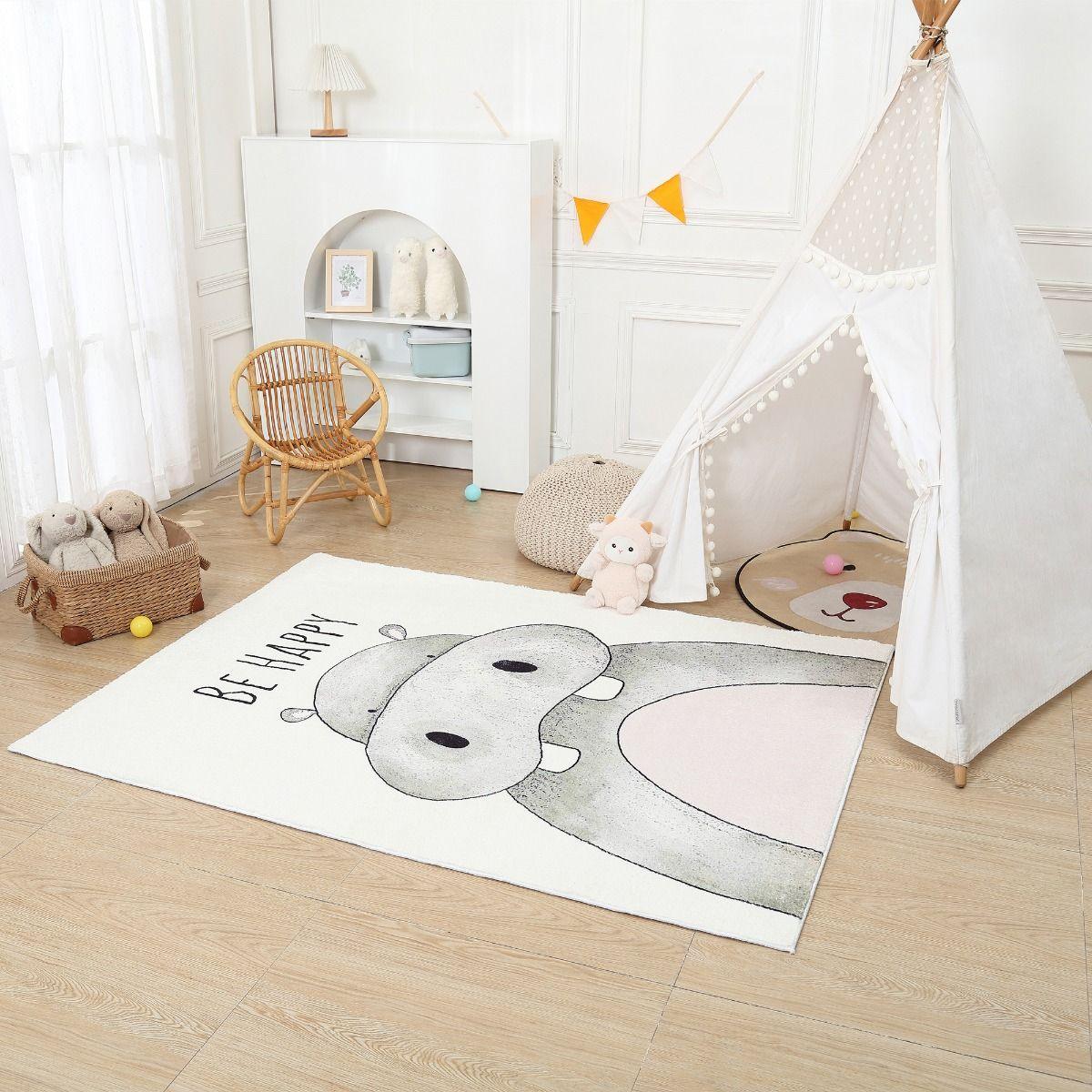 All 4 Kids Hippo Be Happy Rug – JOY BABY